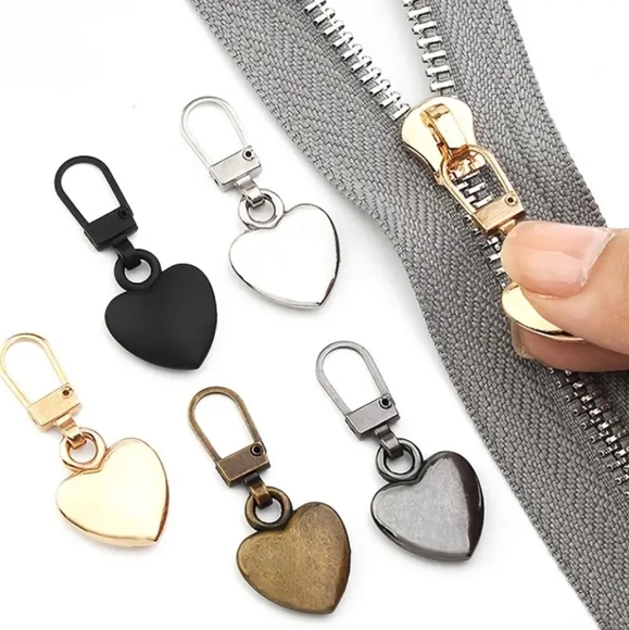 Accessories | Nwt 5pc Heart Zipper Pulls Replacement | Poshmark